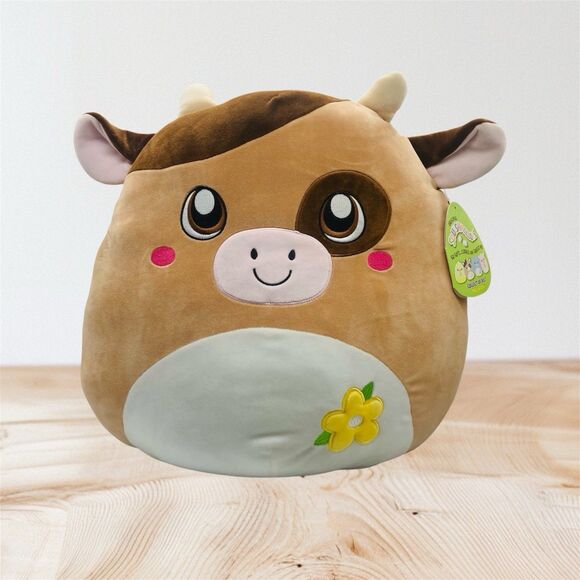Kellytoy | Toys | Kellytoy Squishmallow 6 Sage The Cow Tan And White ...
